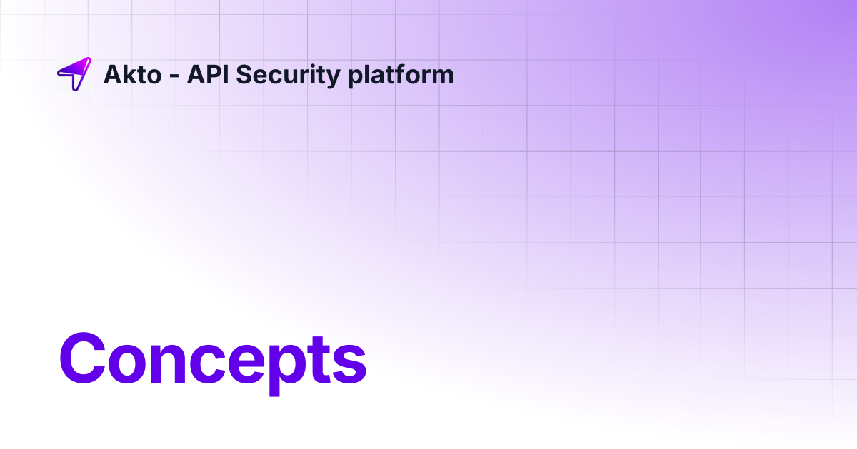 Concepts | Akto - API Security platform